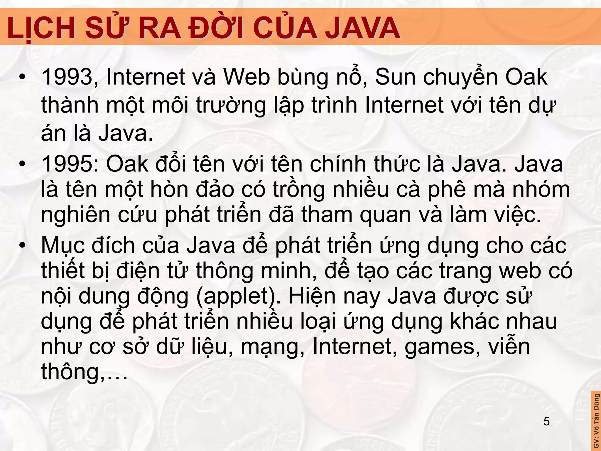 Bài giảng lập trình Java cơ bản - Java Programming | PPT