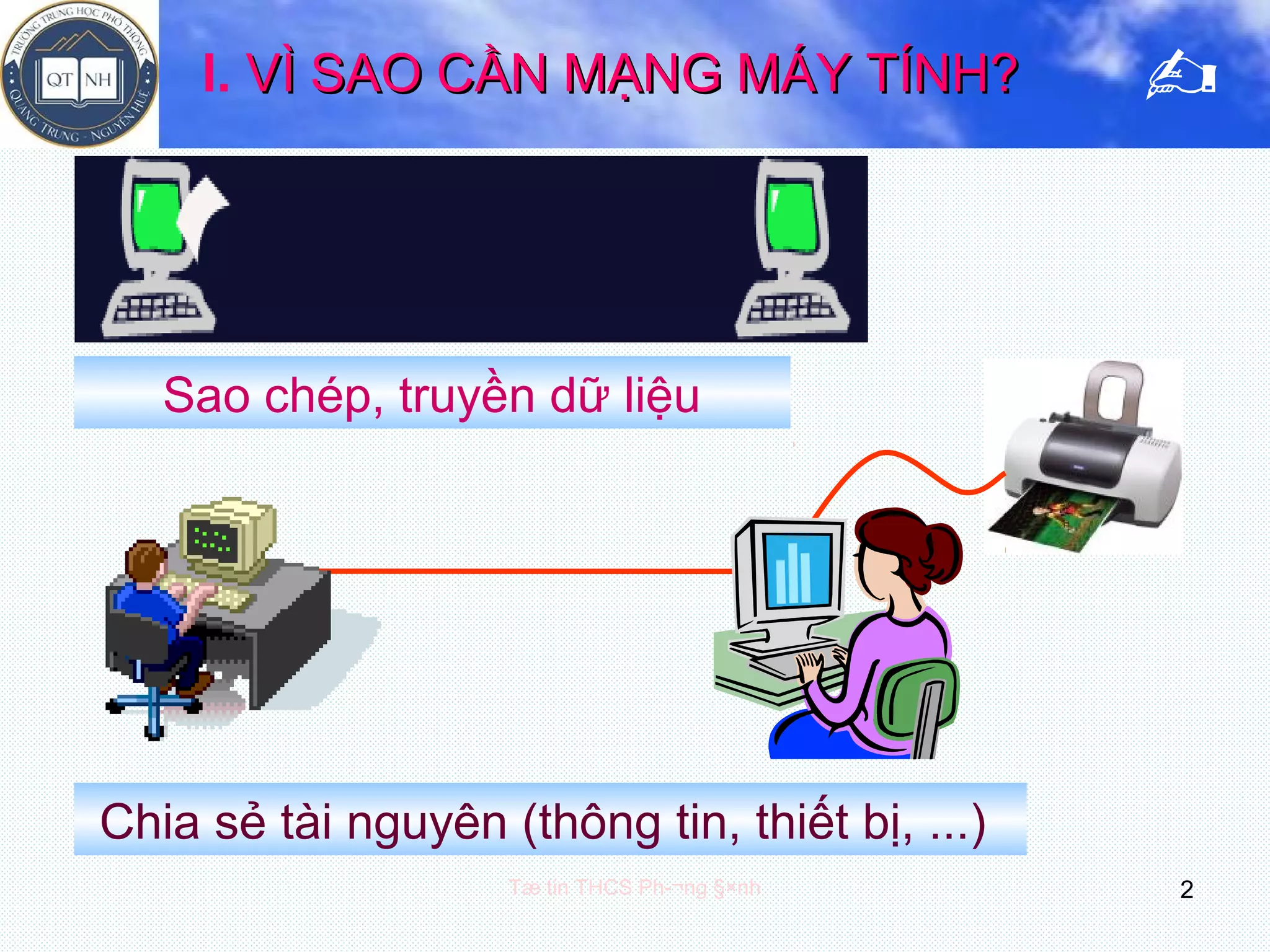 Lop 9 _Bài1: Tu May Tinh Den Mang May Tinh | PPT