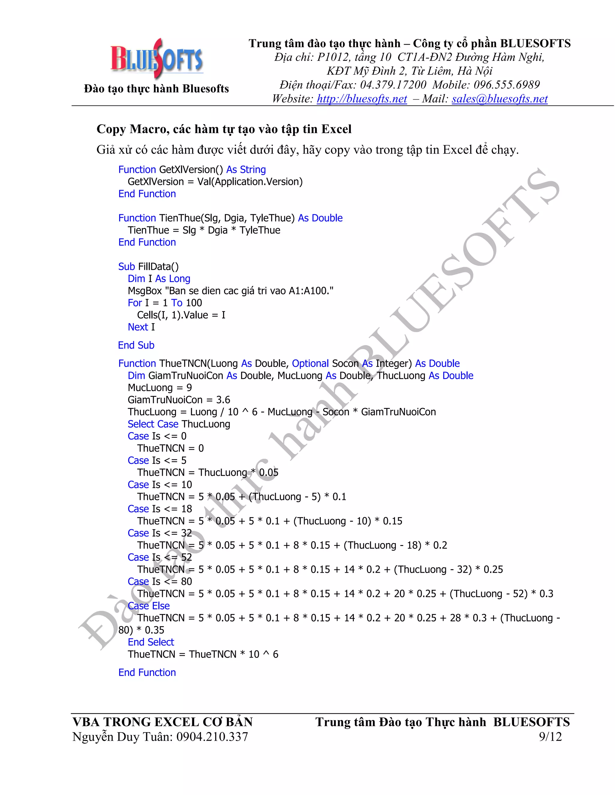 Bai 1 vba_la_gi_macro_hoc_vba_trong_excel_co_ban_nguyen_duy_tuan | PDF