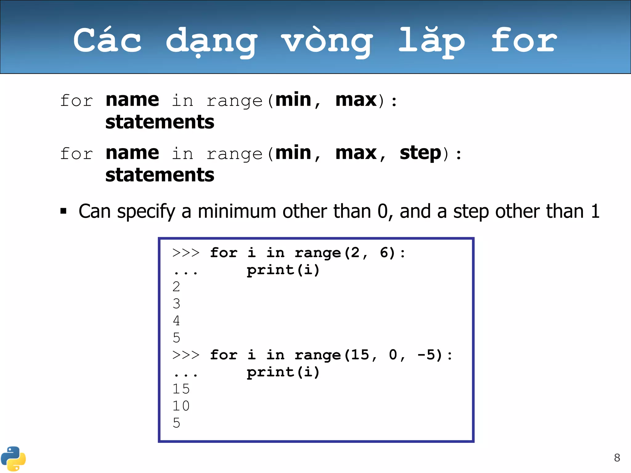 Slide Python Bai 2 pythonvietnam.info