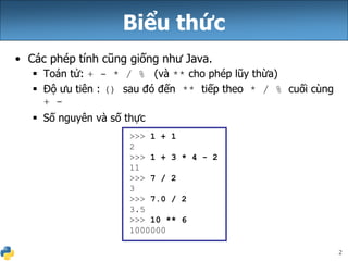 Slide Python Bai 2 pythonvietnam.info