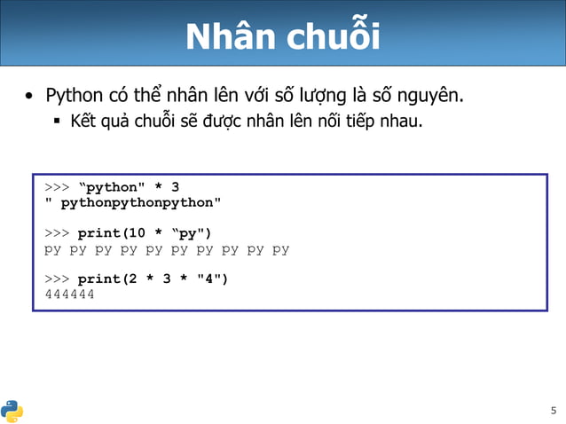 Slide Python Bai 2 pythonvietnam.info