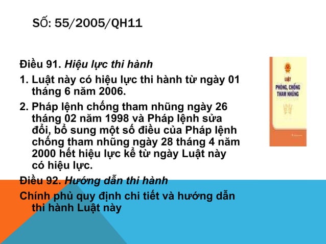 BAI 2022 luat PC tham nhung.ppt