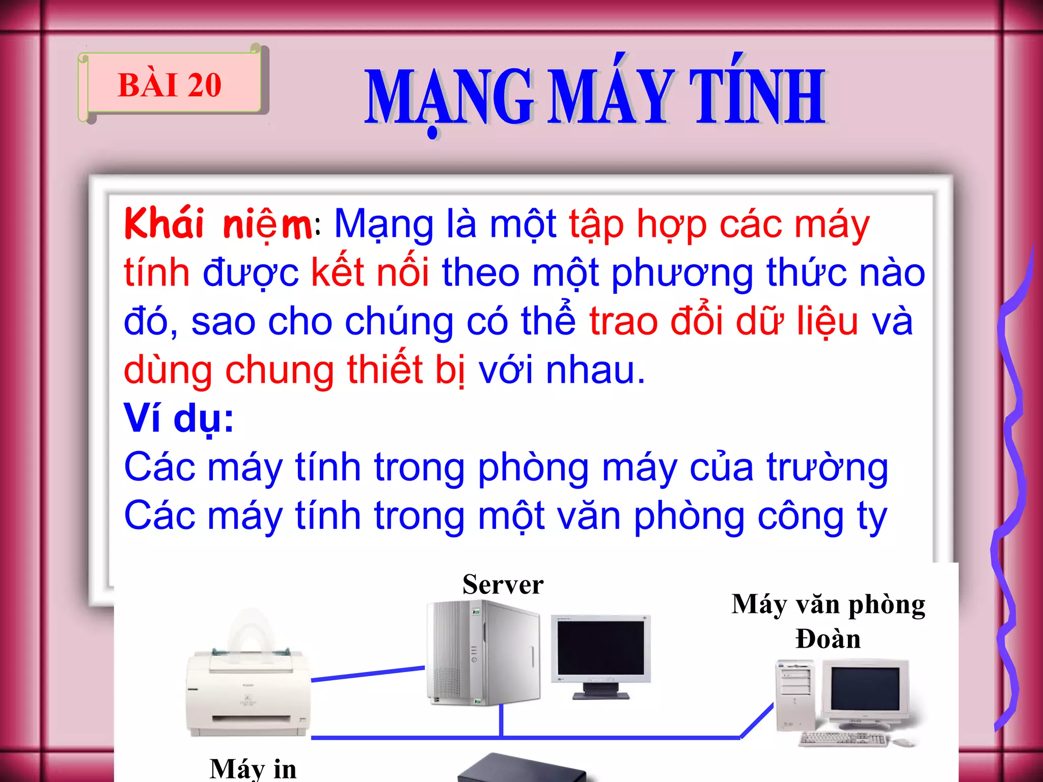 Bai 20 mang may tinh | PPT