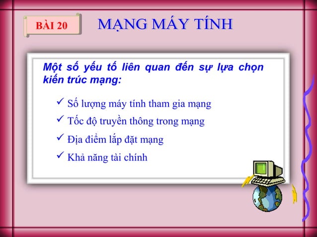 Bai 20 mang may tinh | PPT