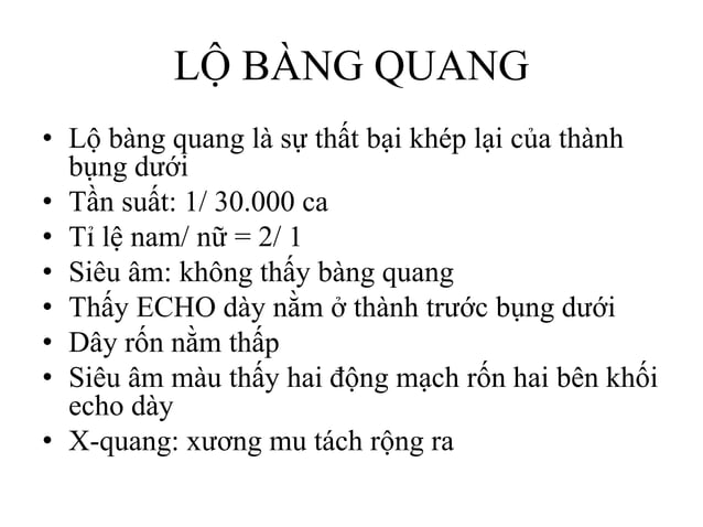 Bai 23 benh ly thanh bung | PPT