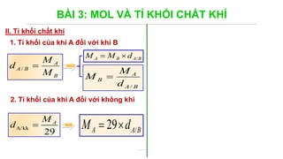 BAI 3. MOL VA TI KHOI CHAT KHI.pptx