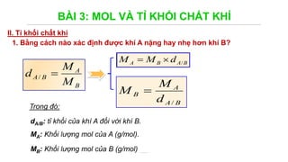 BAI 3. MOL VA TI KHOI CHAT KHI.pptx