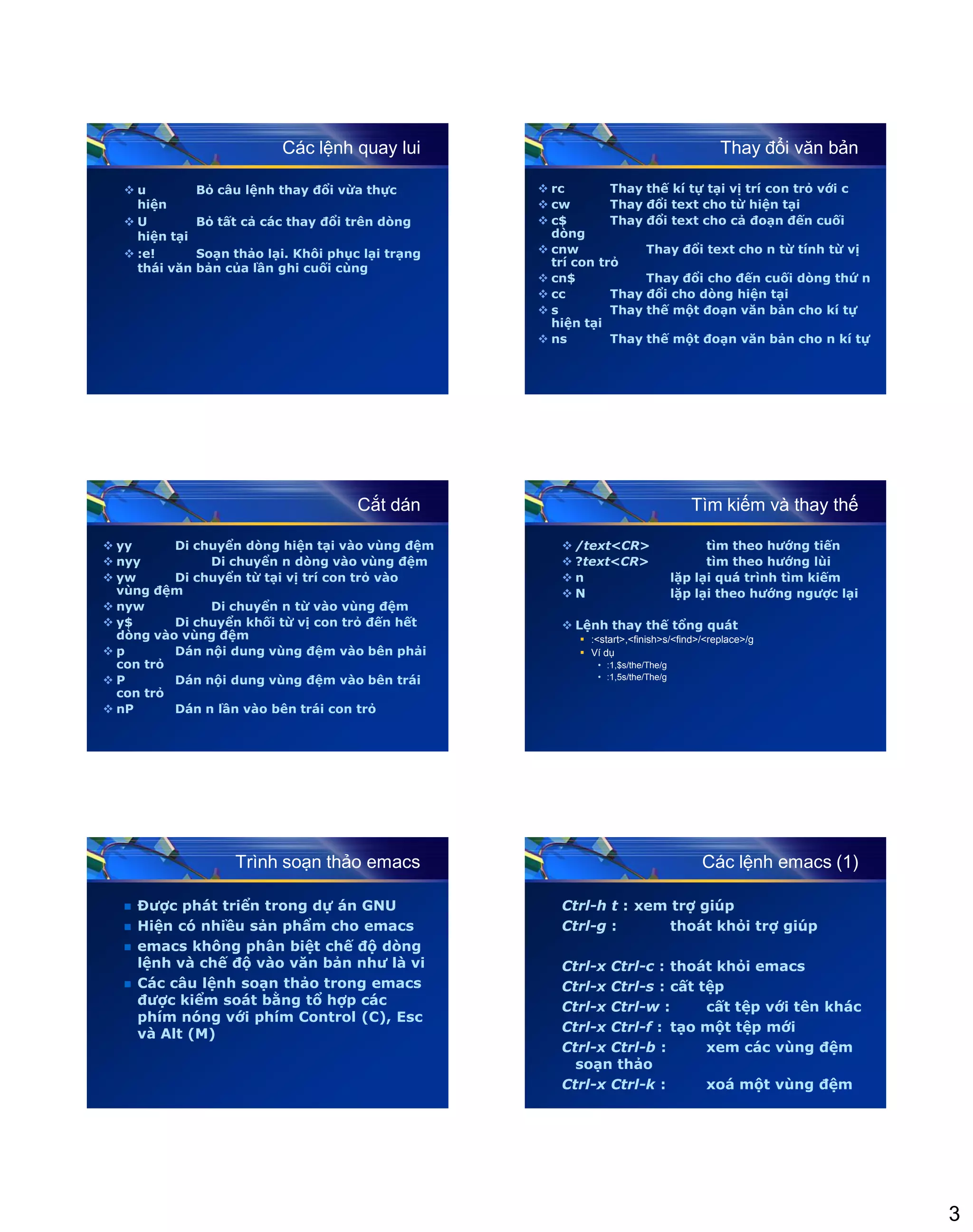 tài liệu Mã nguồn mở Bai 3 phan mem soan thao - vi | PDF