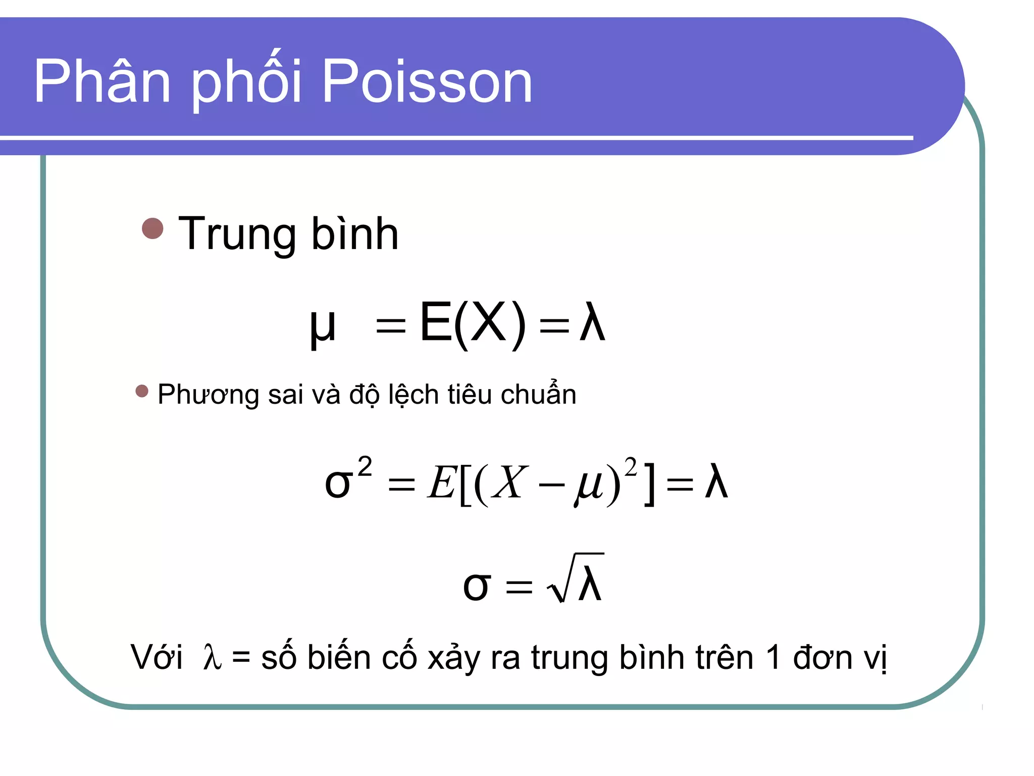 các phân phối xác xuất thường gặp | PPT