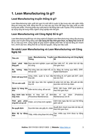 Lean Manufacturing 4.0-Sản Xuất Tinh Gọn | PDF