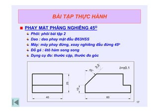 3. Phay mặt phẳng nghiêng, bài giảng công nghệ, công ty Sotech, http://sotech.vn