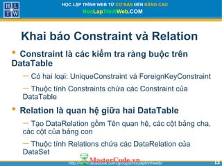 Bài 5 : Lập trình thực thi các hoạt động xử lý theo cơ chế ngắt kết nối (Disconnected) | PDF