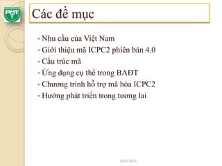 ICPC2 tại Việt Nam | PPTX