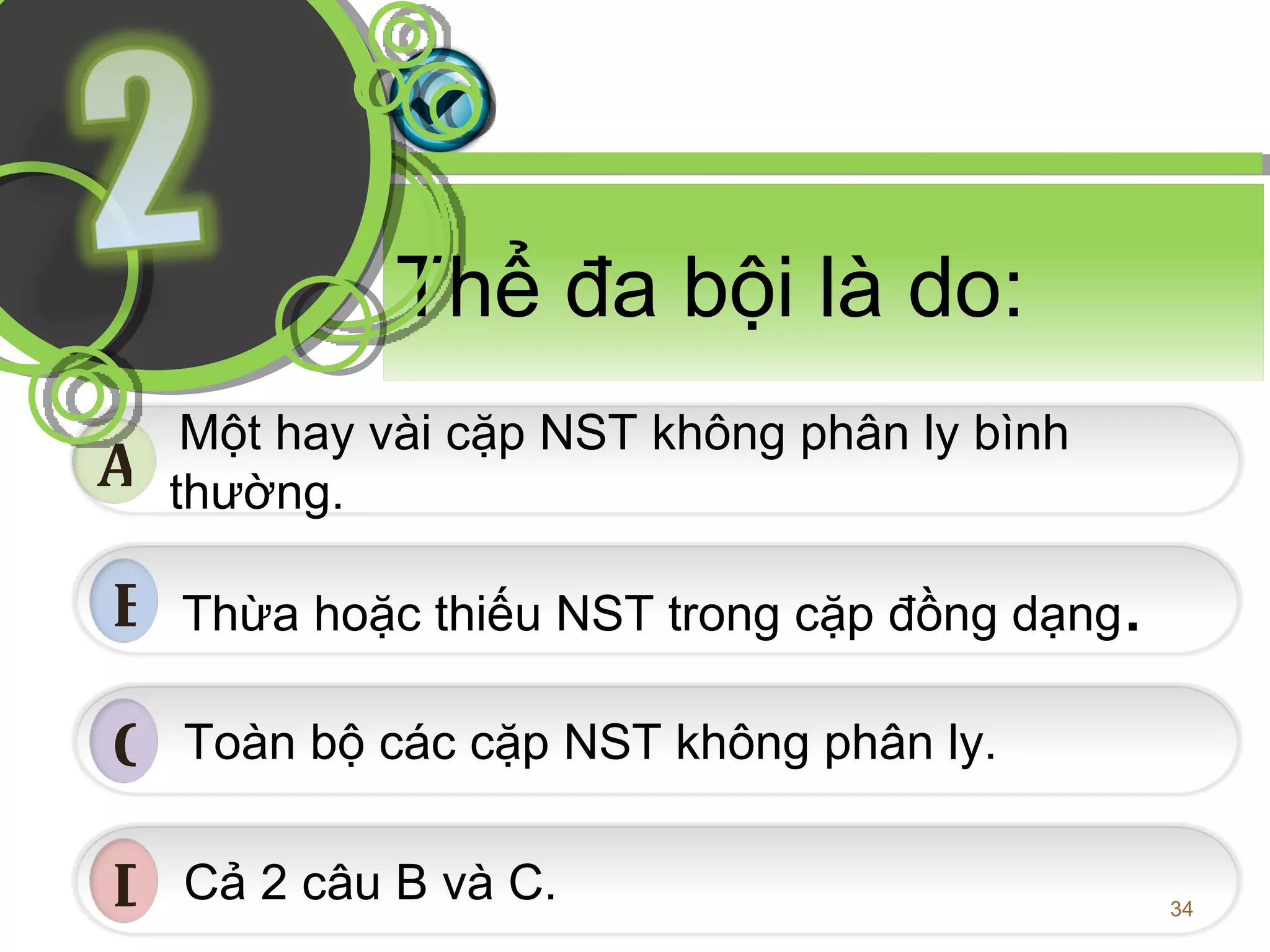 BÀI 6: ĐỘT BIẾN SỐ LƯỢNG NHIỄM SẮC THỂ | PPT