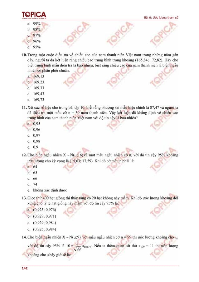 Bai 6 uoc luong tham so | PDF