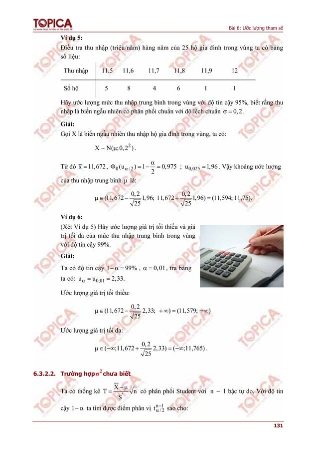 Bai 6 uoc luong tham so | PDF