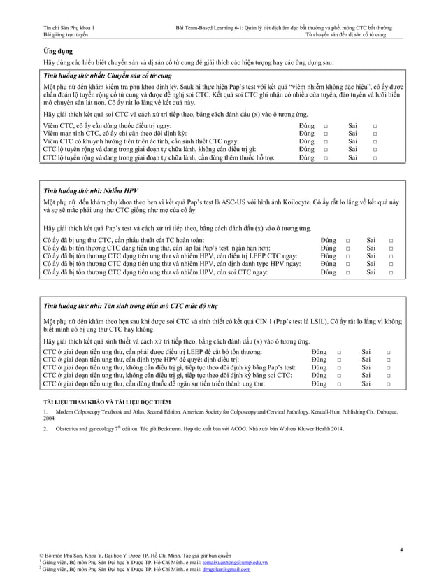 QUẢN LÝ TIẾT DỊCH ÂM ĐẠO BẤT THƯỜNG VÀ PHẾT MỎNG CỔ TỬ CUNG BẤT THƯỜNG TỪ CHUYỂN SẢN ĐẾN DỊ SẢN ...