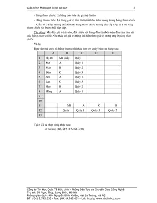 Bai 6 vlookup | PDF