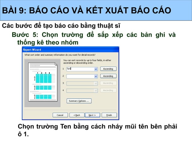 Bai 9 Bao cao va ket xuat bao cao.ppt........ | PPT