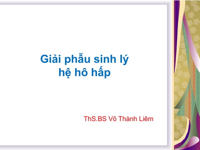 Giai phau sinh ly he ho hap | PPT