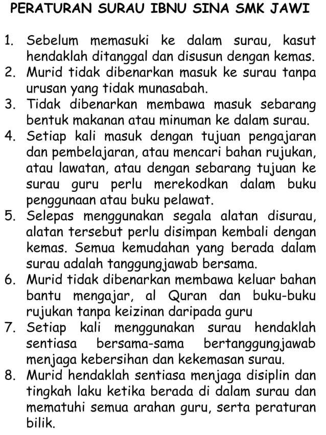 Peraturan Surau | PPTX