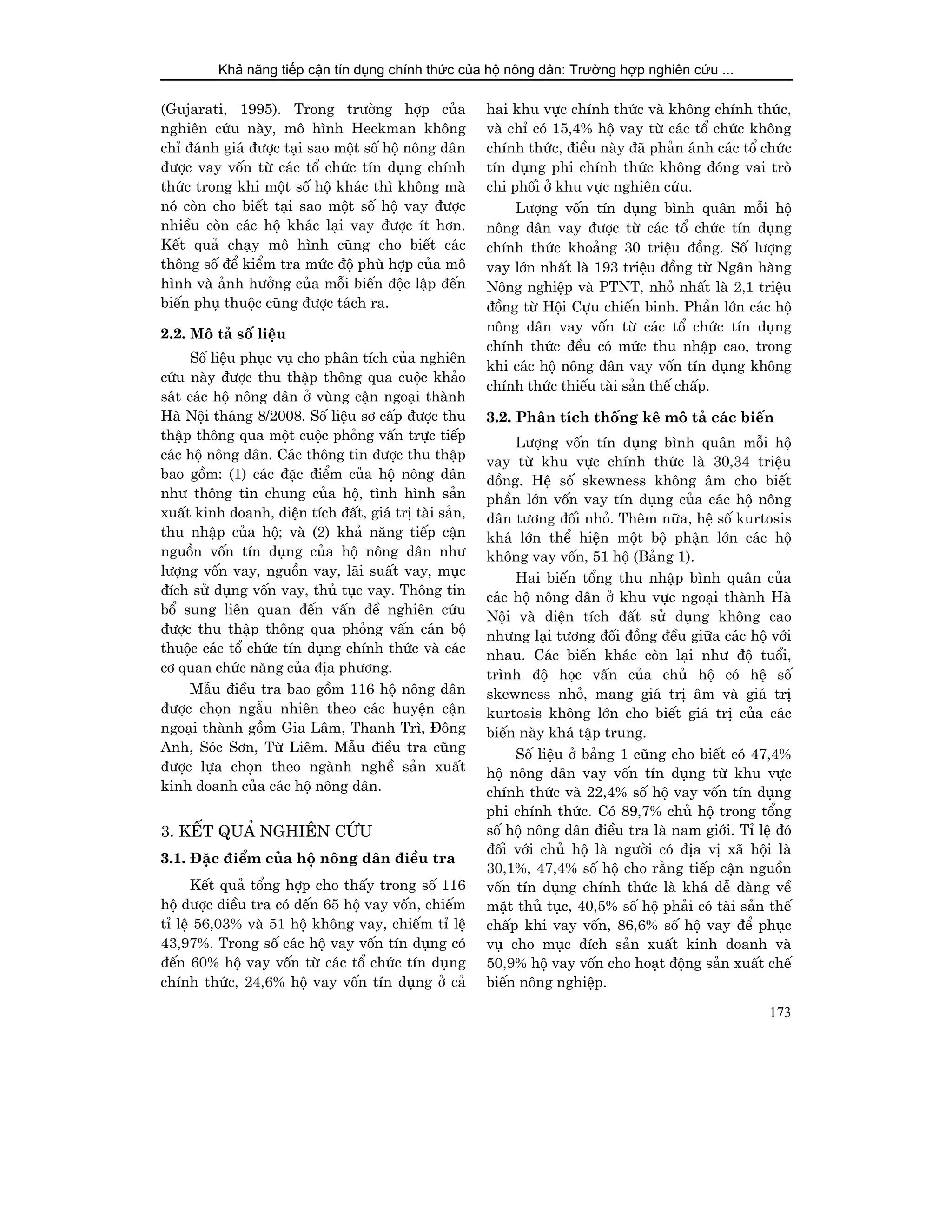 Bai bao hoi quy hai buoc cua heckman | PDF