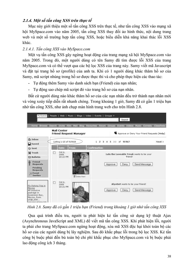 Bài giảng an toàn ứng dụng web và csdl PTIT | PDF