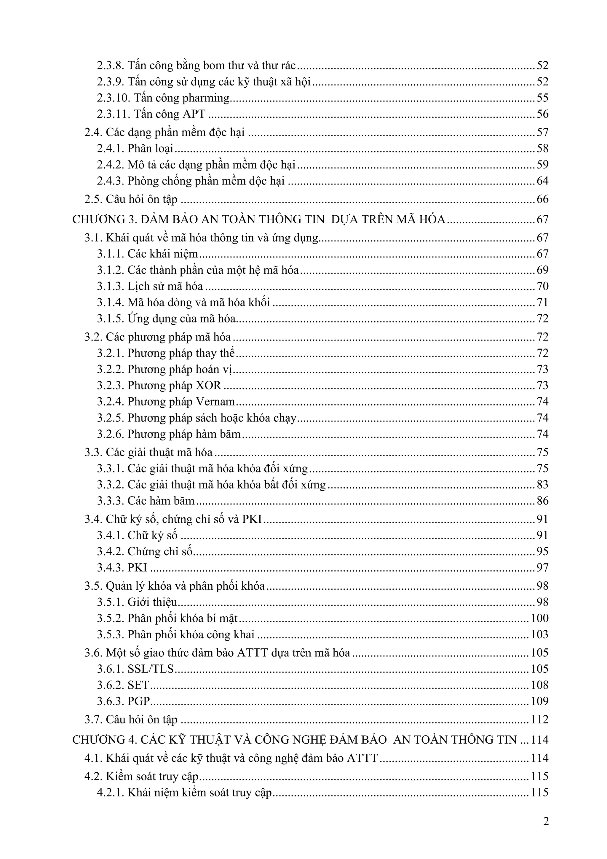 Bài giảng an toàn bảo mật hệ thống thông tin | PDF