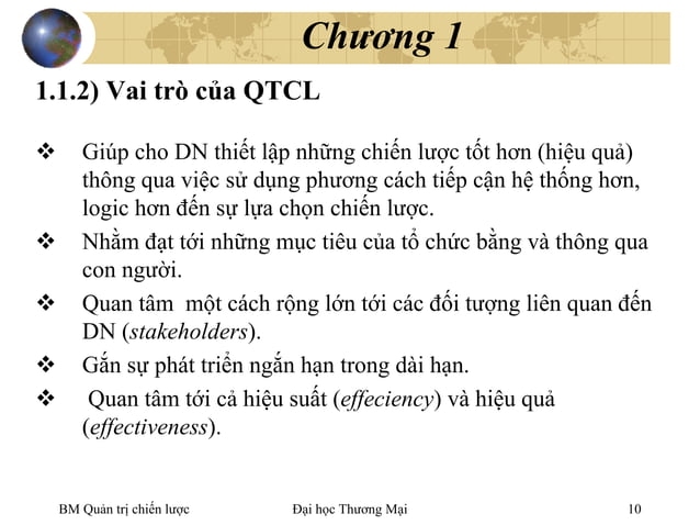Bai giang 1 quan tri chien luoc | PDF