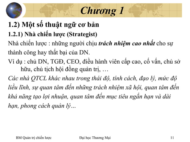 Bai giang 1 quan tri chien luoc | PDF