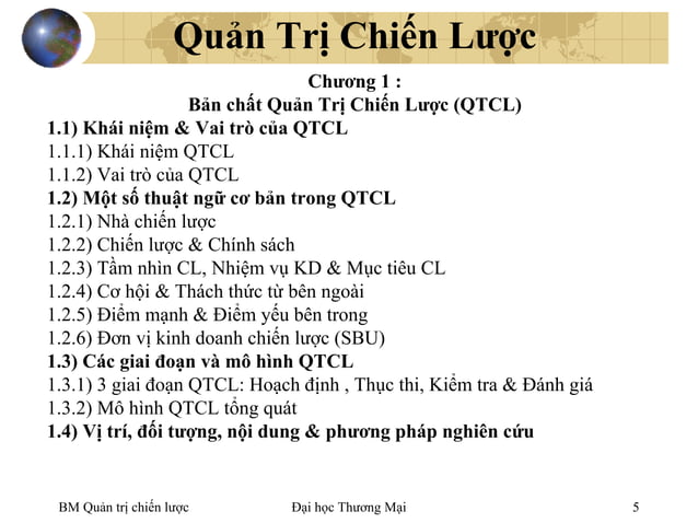 Bai giang 1 quan tri chien luoc | PDF