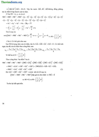 Baigiang3 cac bai toan ve toa do vec to trong khong gian | PDF