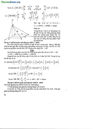 Baigiang3 cac bai toan ve toa do vec to trong khong gian | PDF