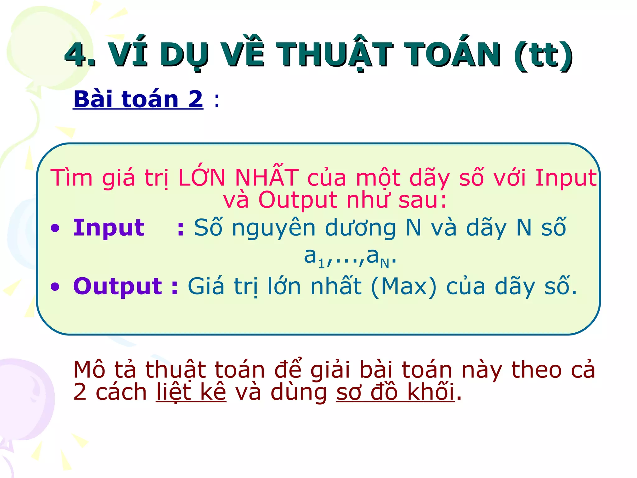 Bai giang 4 thuat toan | PPT