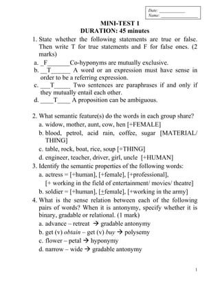 Semantic exercise | DOCX