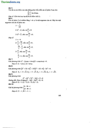 Baigiang8 cac bai toan ve so phuc | PDF