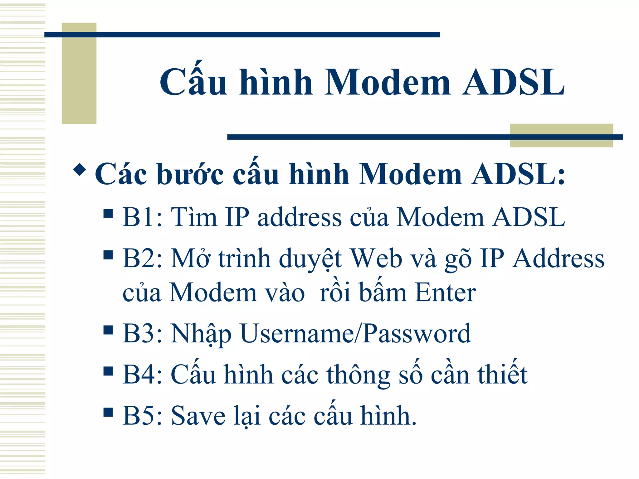 Bai giang adsl | PPT