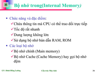 Bai giang cau truc may tinh34 | PDF