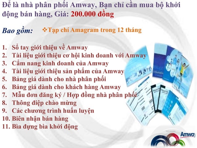 [E-learning] Bài giảng cơ hội kinh doanh cùng amway | PDF