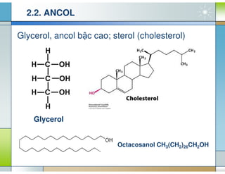 Bai giang hoa hoc lipid truong dai hoc y thai binh | PDF