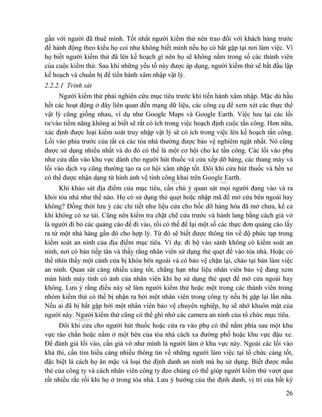 Bài giảng kiểm thử xâm nhập PTIT | PDF