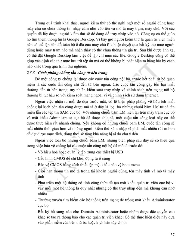 Bài giảng kiểm thử xâm nhập PTIT | PDF