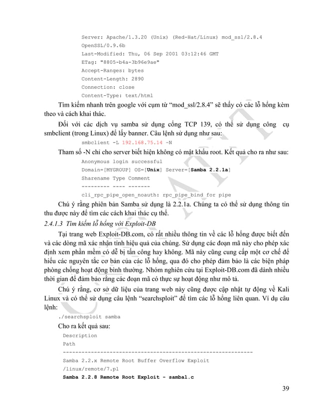 Bài giảng kiểm thử xâm nhập PTIT | PDF