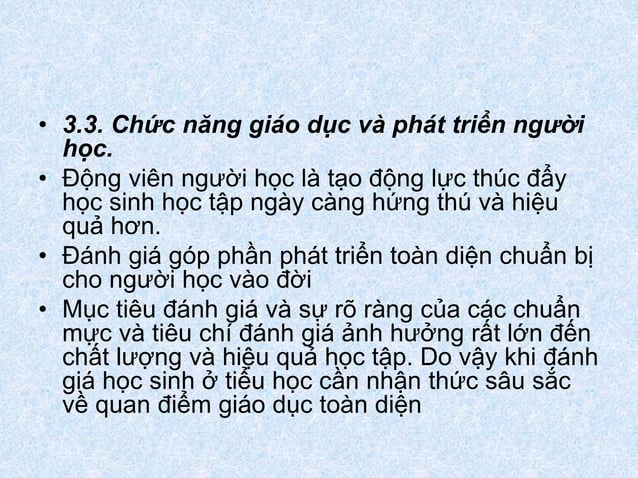 Bai giang kiem tra danh gia ket qua hoc tap o Tieu hoc.ppt
