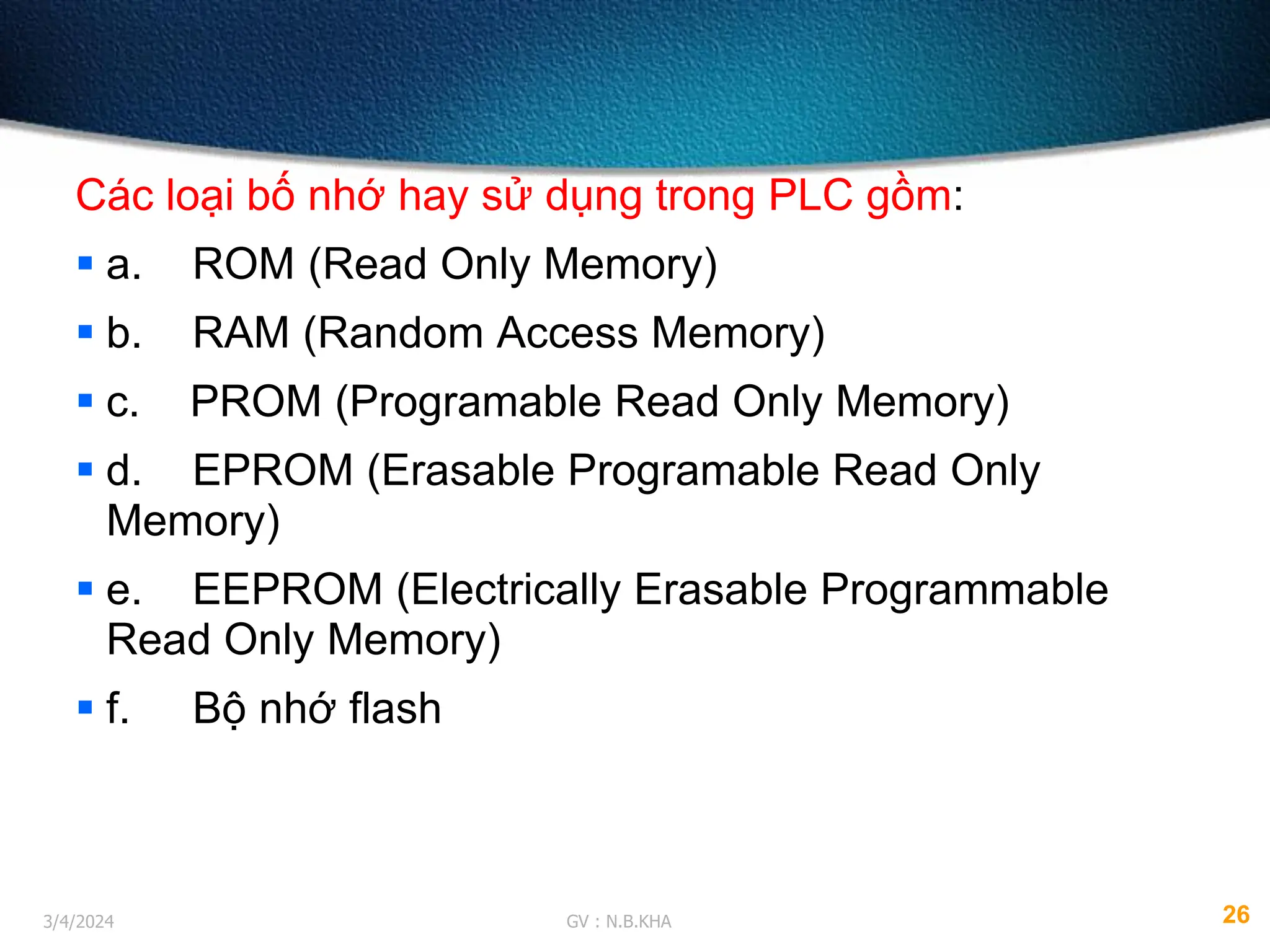Bai giang ki thuat lap trinh PLC (Programmable Logic Controller) | PDF