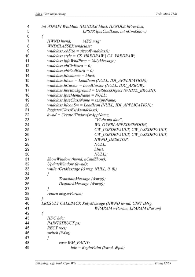 Bai giang lap_trinh_c_trong_window | PPT