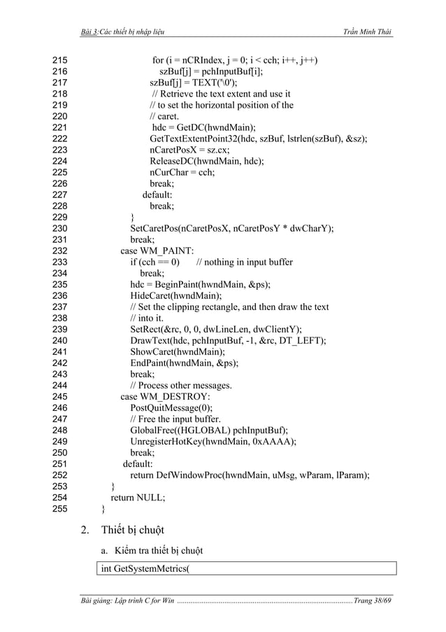 Bai giang lap_trinh_c_trong_window | PPT