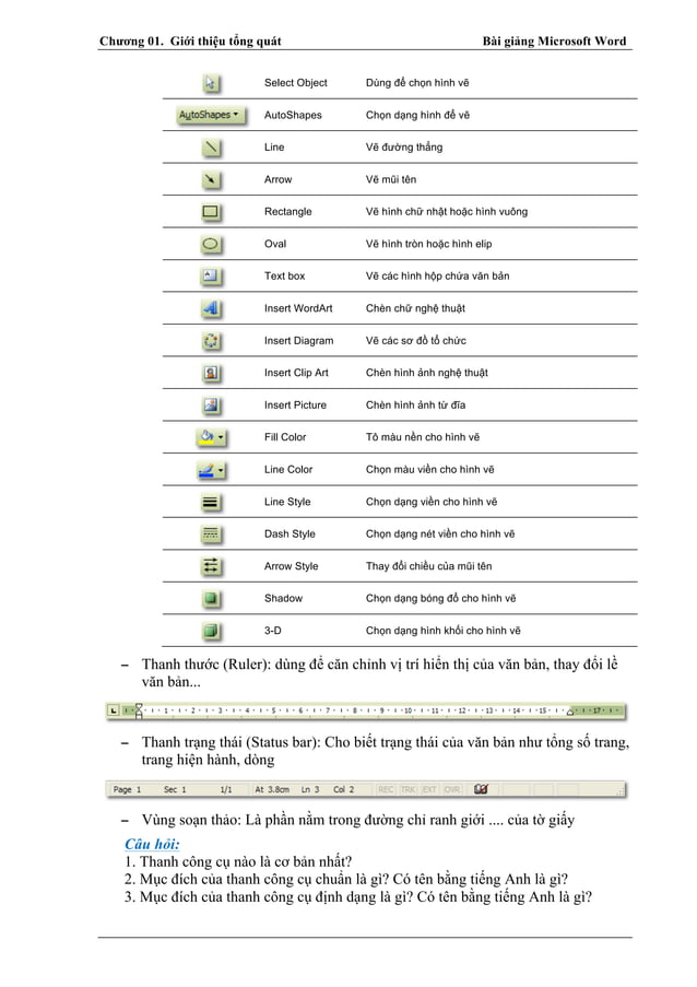 Bai giang ms word [chuong 01] | PDF