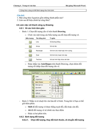 Bai giang ms word [chuong 04] | PDF